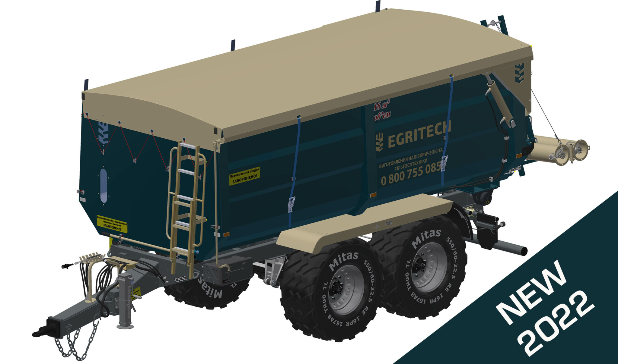 Tractor semi-trailer dump truck NPST-24 - Egritech